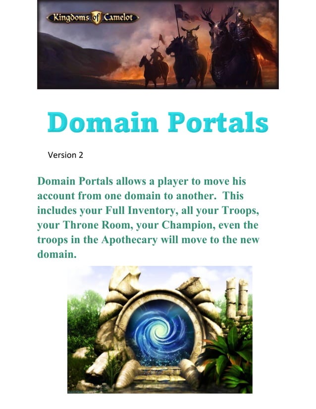 Domain Portal Instructions (Version 2) | PDF Domain Portal Instructions (Version 2) | PDF