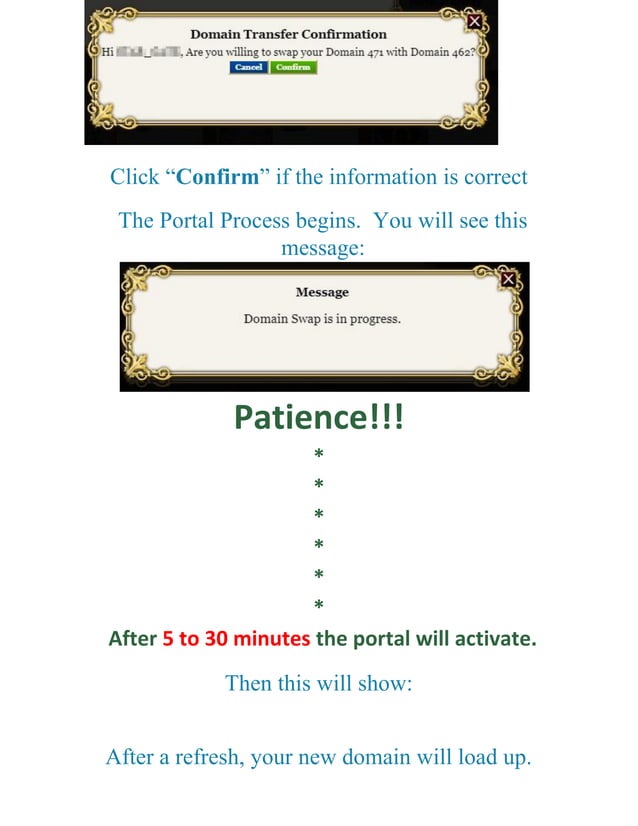 Domain Portal Instructions (Version 2) | PDF