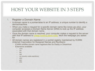 Domain racer web-hosting | PPT