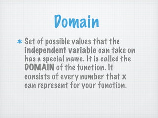 Domain & range intro presentation | KEY