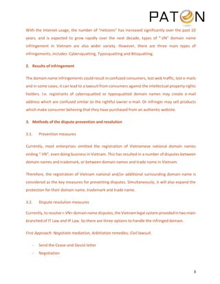 Domain registration and protection in vietnam | PDF
