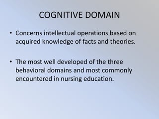 Domains of learning | PPTX