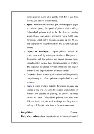 Assignment on Printer | RTF