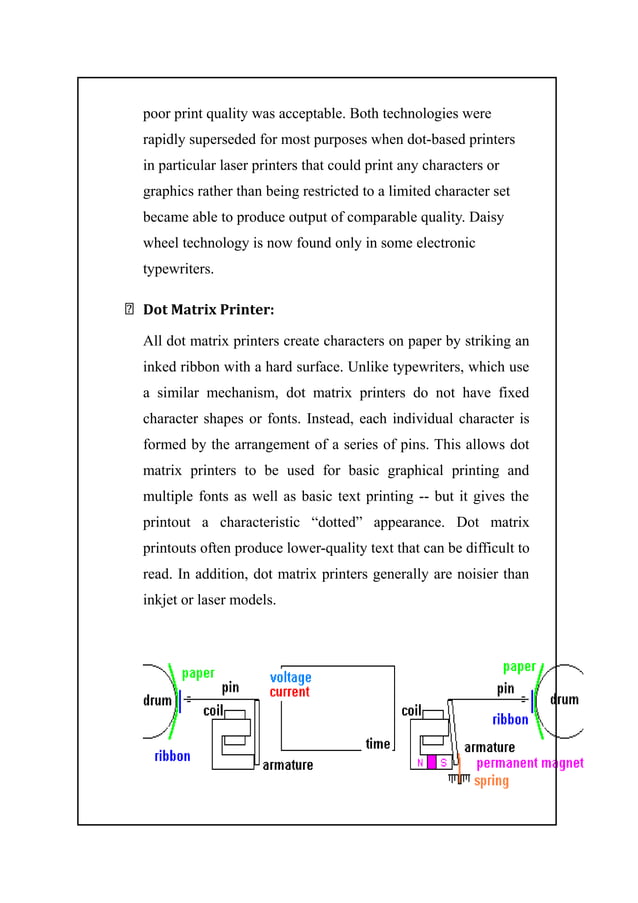 Assignment on Printer | RTF