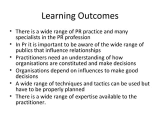 Domains Of Pr Practice | PPT