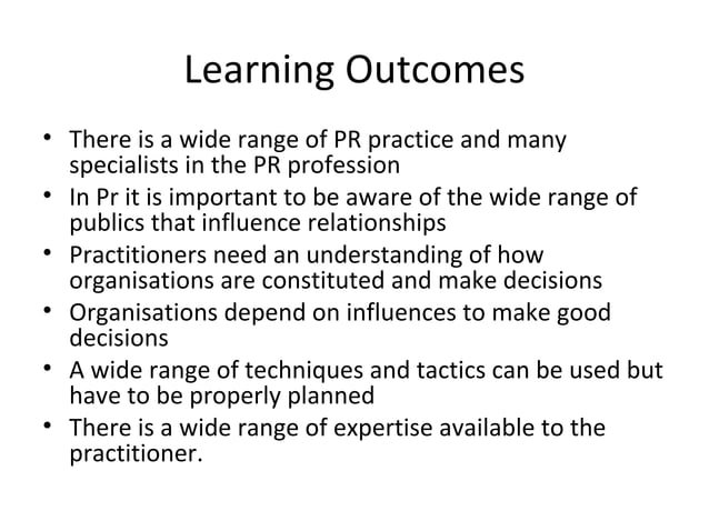 Domains Of Pr Practice | PPT