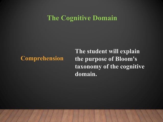 Cognitive Domain(Bloom Taxonomy) In Curriculum Development | PPT