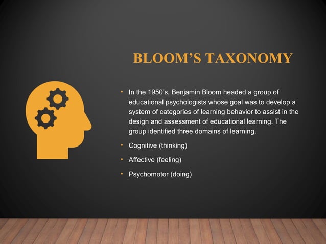Cognitive Domain(Bloom Taxonomy) In Curriculum Development | PPT