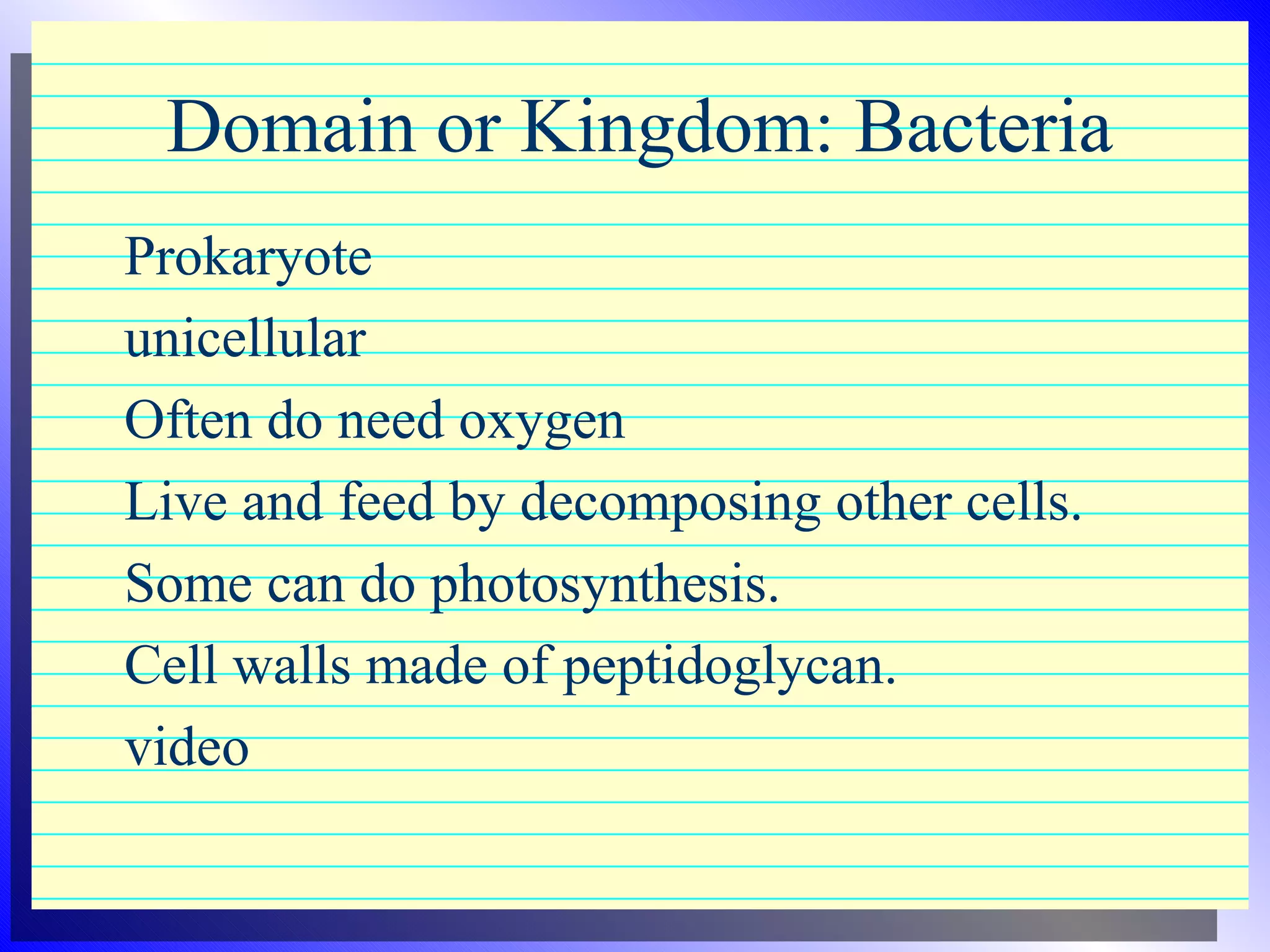 Domains and Kingdoms | PPT