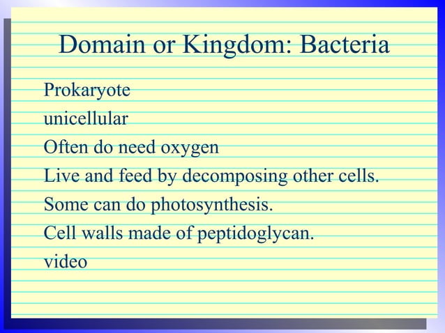 Domains and Kingdoms | PPT | Biological Sciences | Science