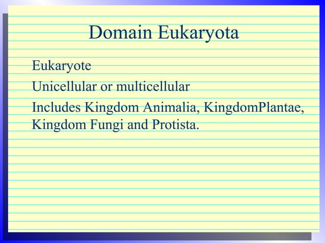 Domains and Kingdoms | PPT | Biological Sciences | Science