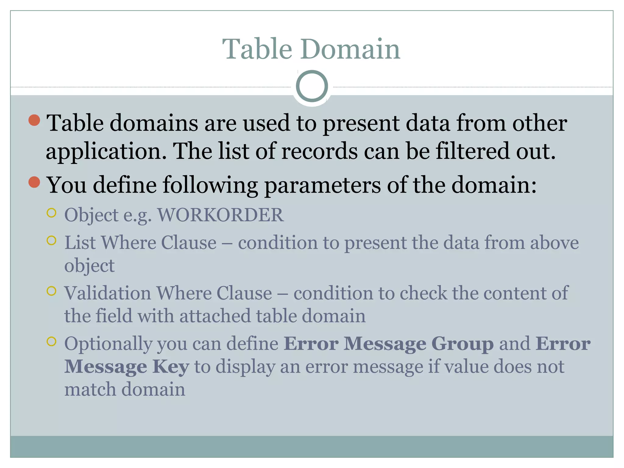 Domains in IBM Maximo Asset Management | PPT