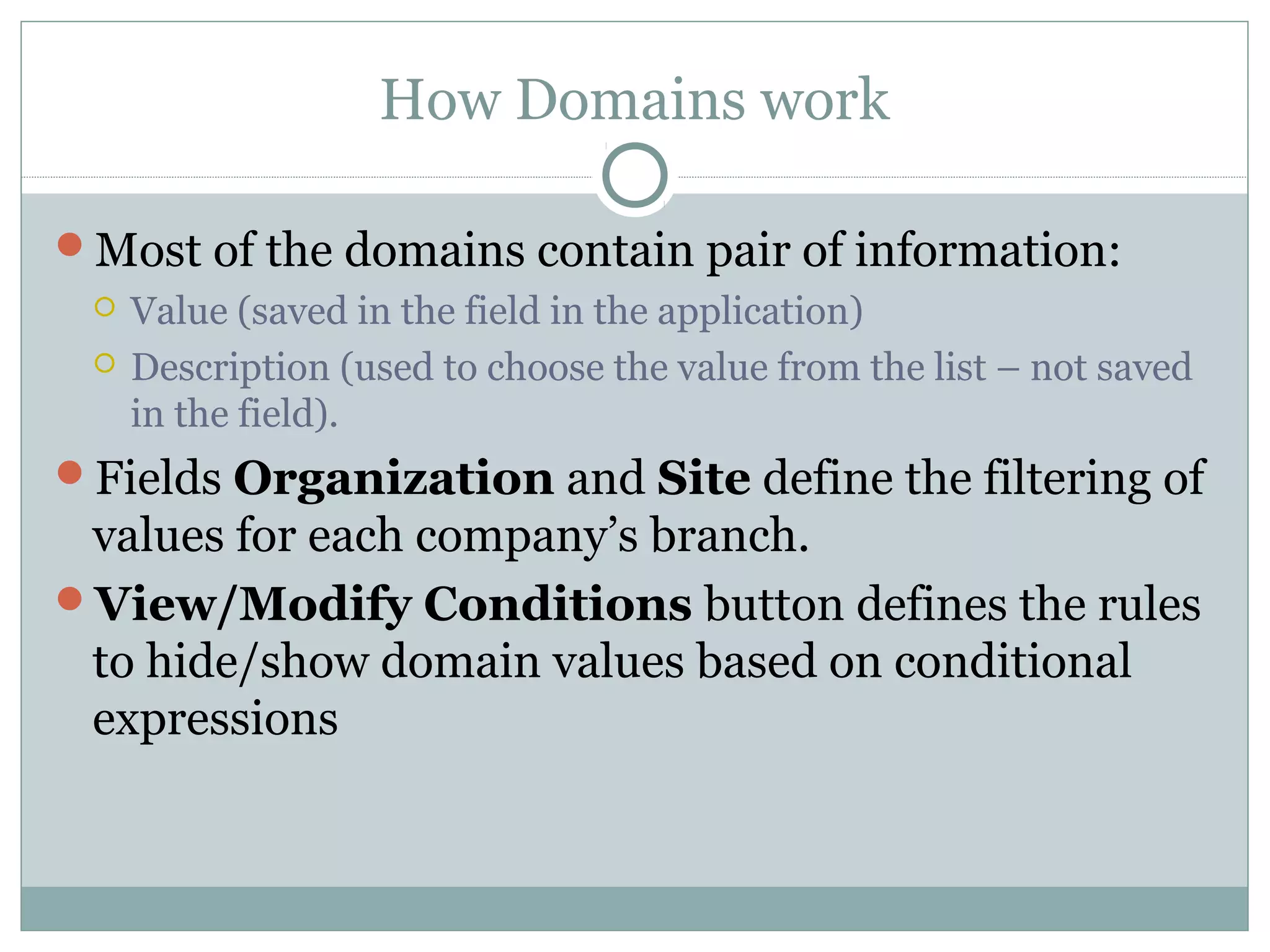 Domains in IBM Maximo Asset Management | PPT
