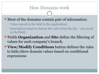 Domains in IBM Maximo Asset Management | PPT