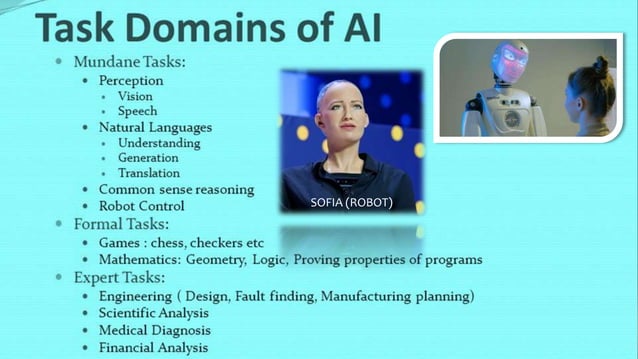 Domains of Artificial Intelligence | PPTX