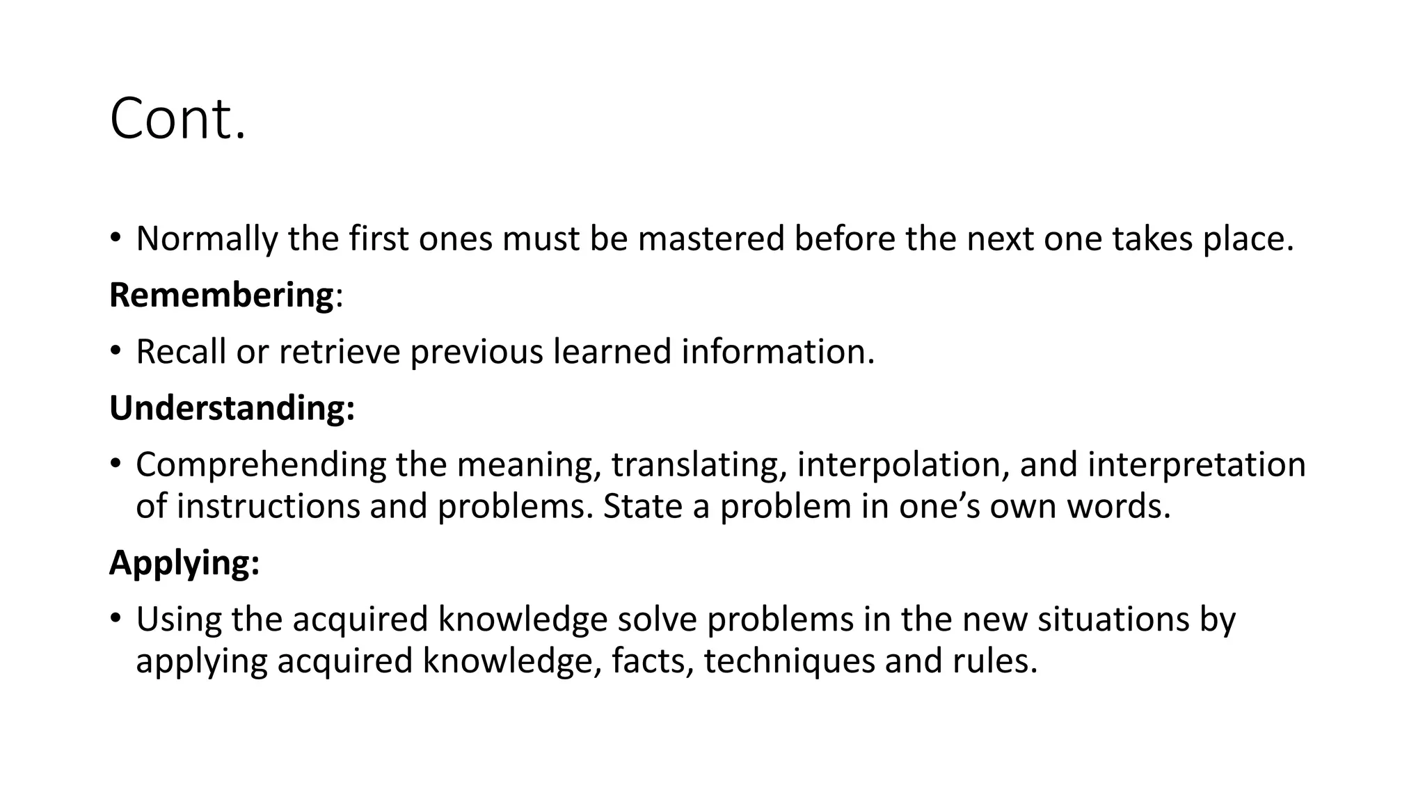 Domains of learning | PPTX