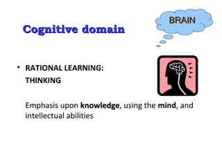 Domains of learning & progression of learning | PPT