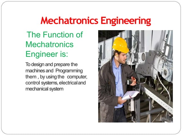 Domains of mechatronics and their recent developments | PPT Domains of mechatronics and their recent developments | PPT