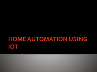 Applications of IoTs in Home,City,Health | PPTX