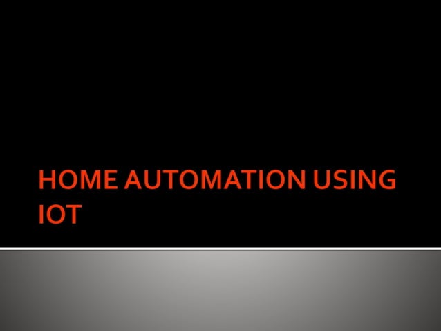 Applications of IoTs in Home,City,Health | PPTX