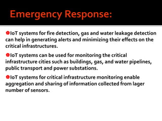 Applications of IoTs in Home,City,Health | PPTX