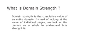 Domain strength | PPT