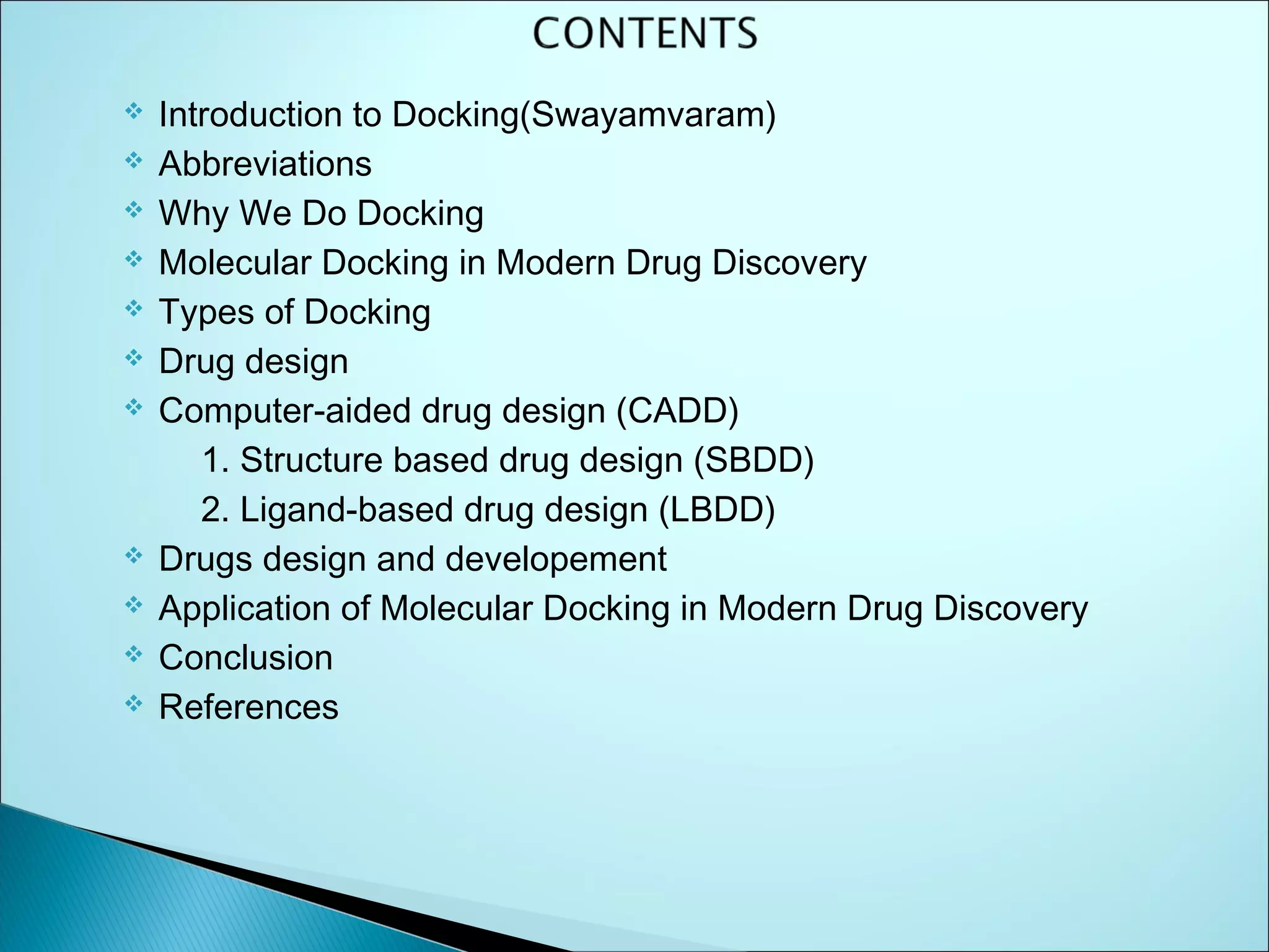 “Docking Studies and Drug Design” | PPT