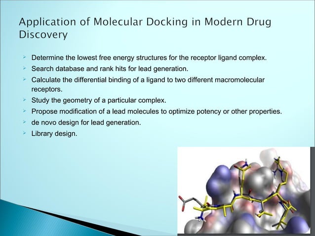 “Docking Studies and Drug Design” | PPT | Pharmaceutical Industry ...