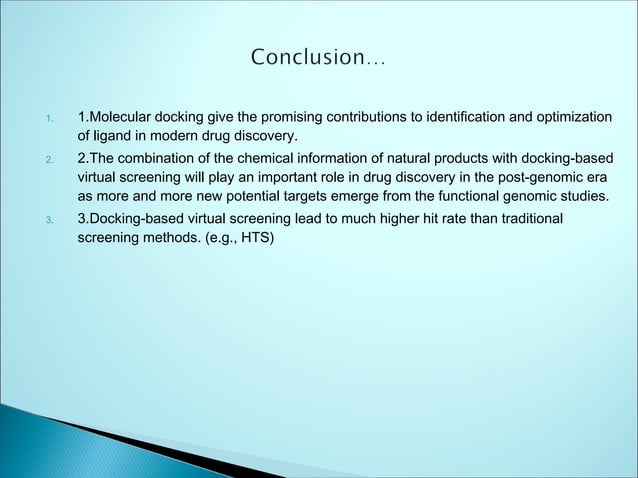 “Docking Studies and Drug Design” | PPT | Pharmaceutical Industry ...