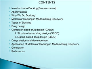 “Docking Studies and Drug Design” | PPT | Pharmaceutical Industry ...