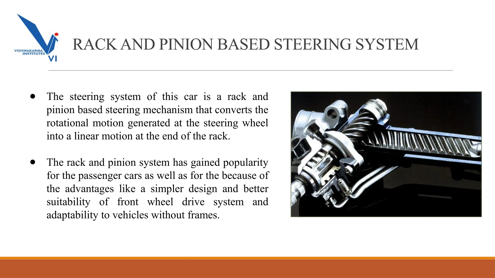 STEERING MECHANISM USED IN VEHICLES DESIGN | PPTX
