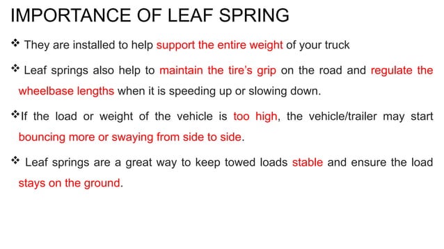 Design of machine elements - leaf spring design and calculation | PPT