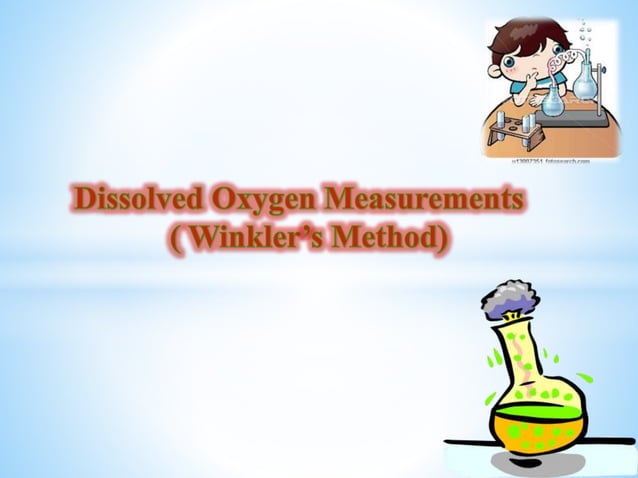 Methods and calculations for Dissolved Oxygen (DO) using Winkler's ...