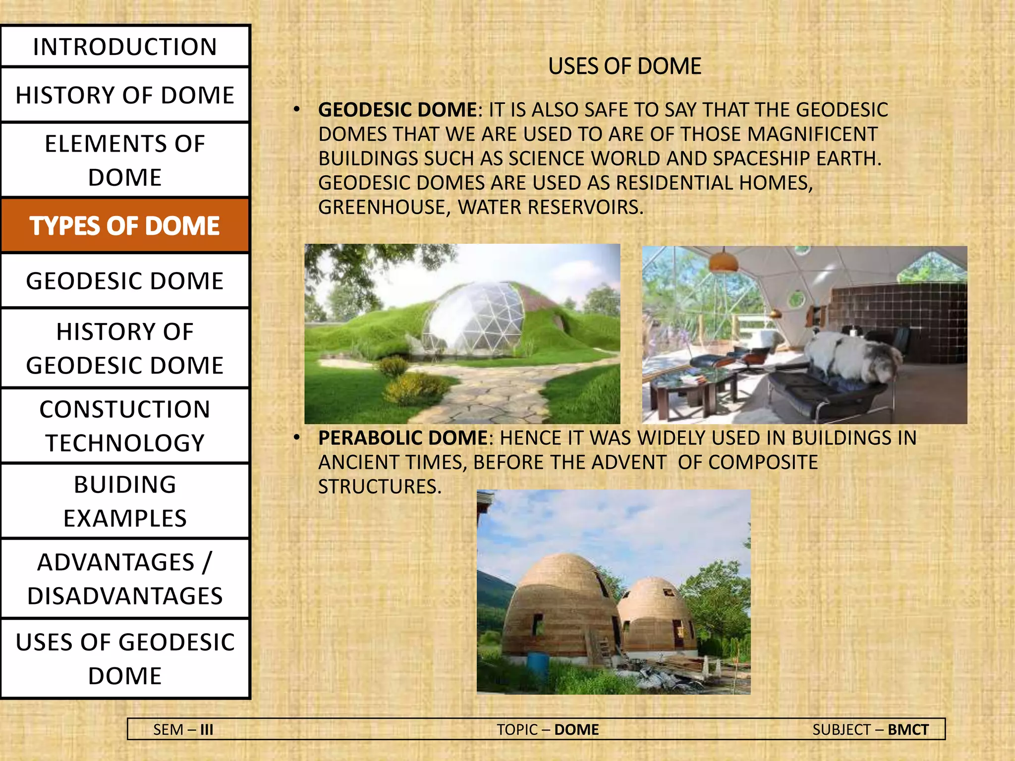 DOME | PPTX | Geology | Science