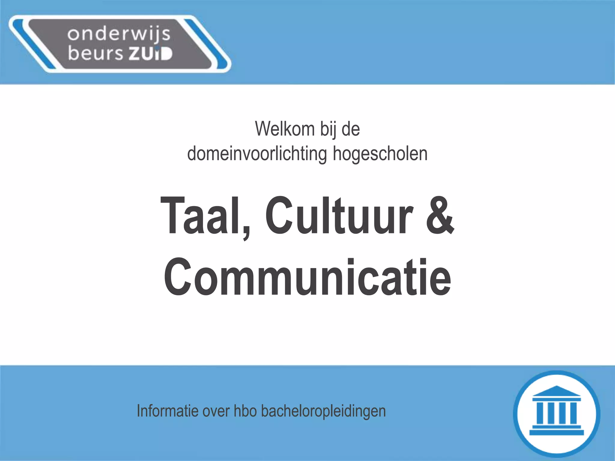 Domeinpresentatie Taal, Cultuur & Communicatie (HBO) | PPTX | College ...