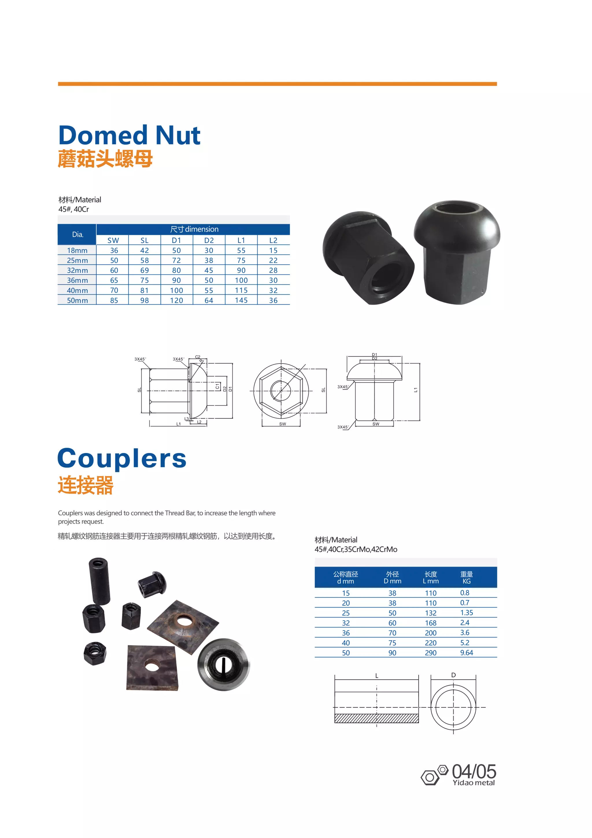 Dome nut coupler drawing | PDF