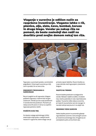 TRGOVANJE S SUROVINAMI NAJBOLJŠI NAČINI TRGOVANJA S SUROVINAMI | PDF