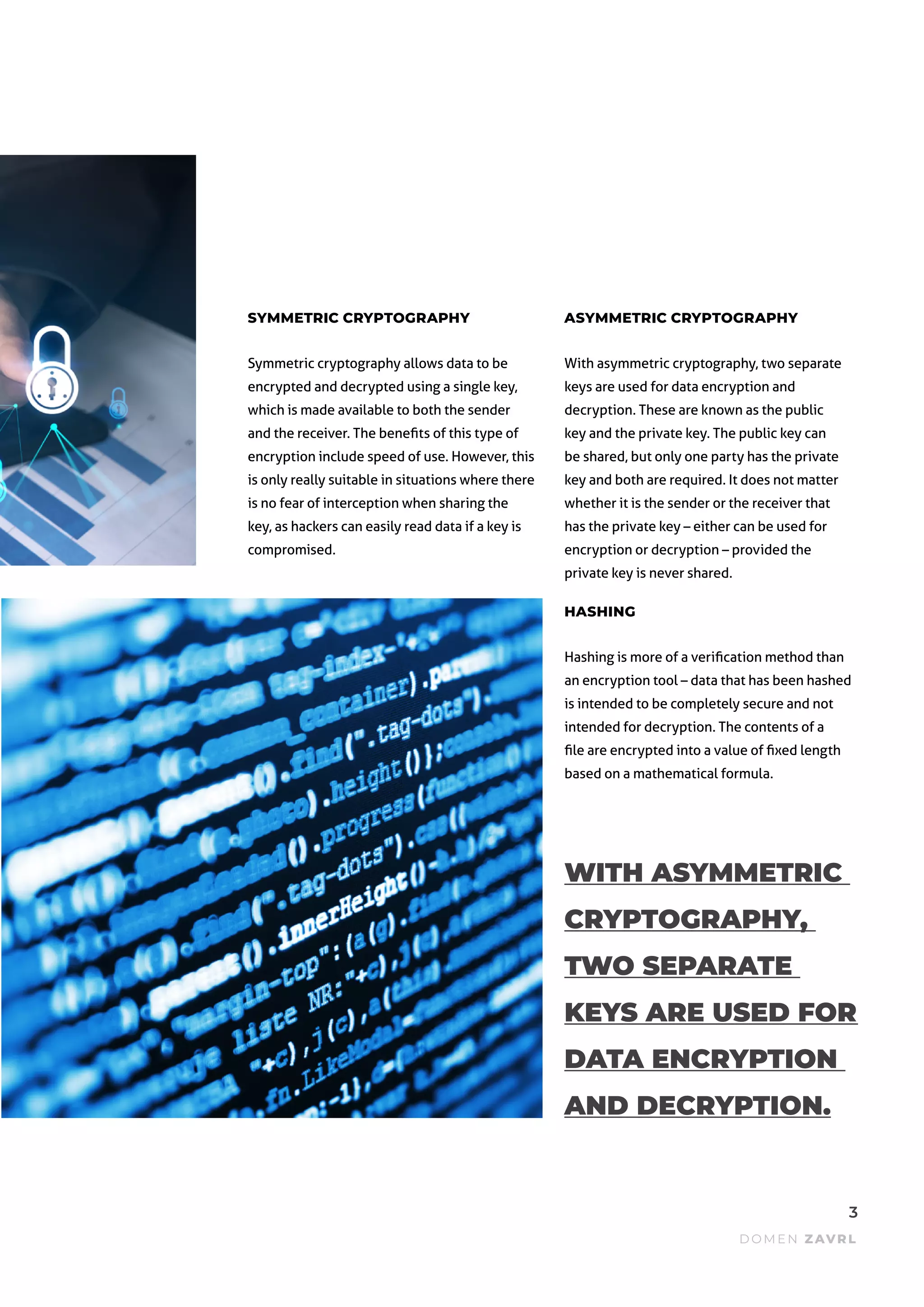 Cryptography: Three Types of Encryptions Explained | PDF