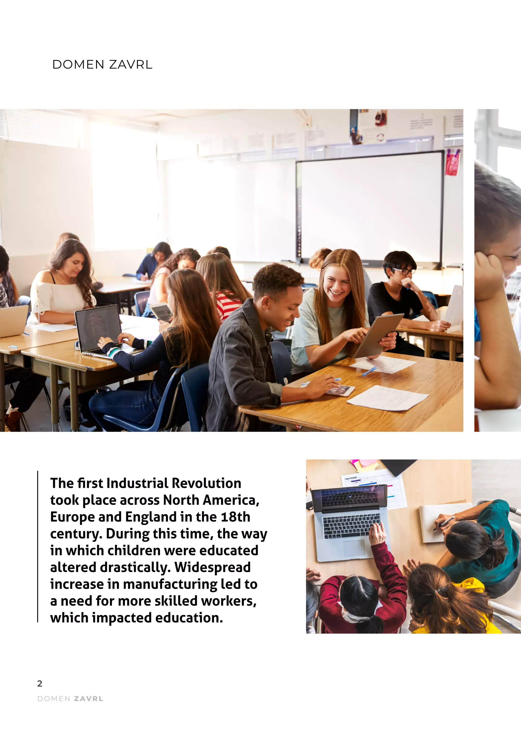 How the First Industrial Revolution Impacted Childhood Education | PDF