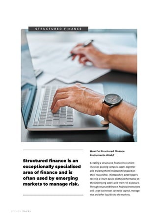 Domen Zavrl - What Is Structured Finance | PDF