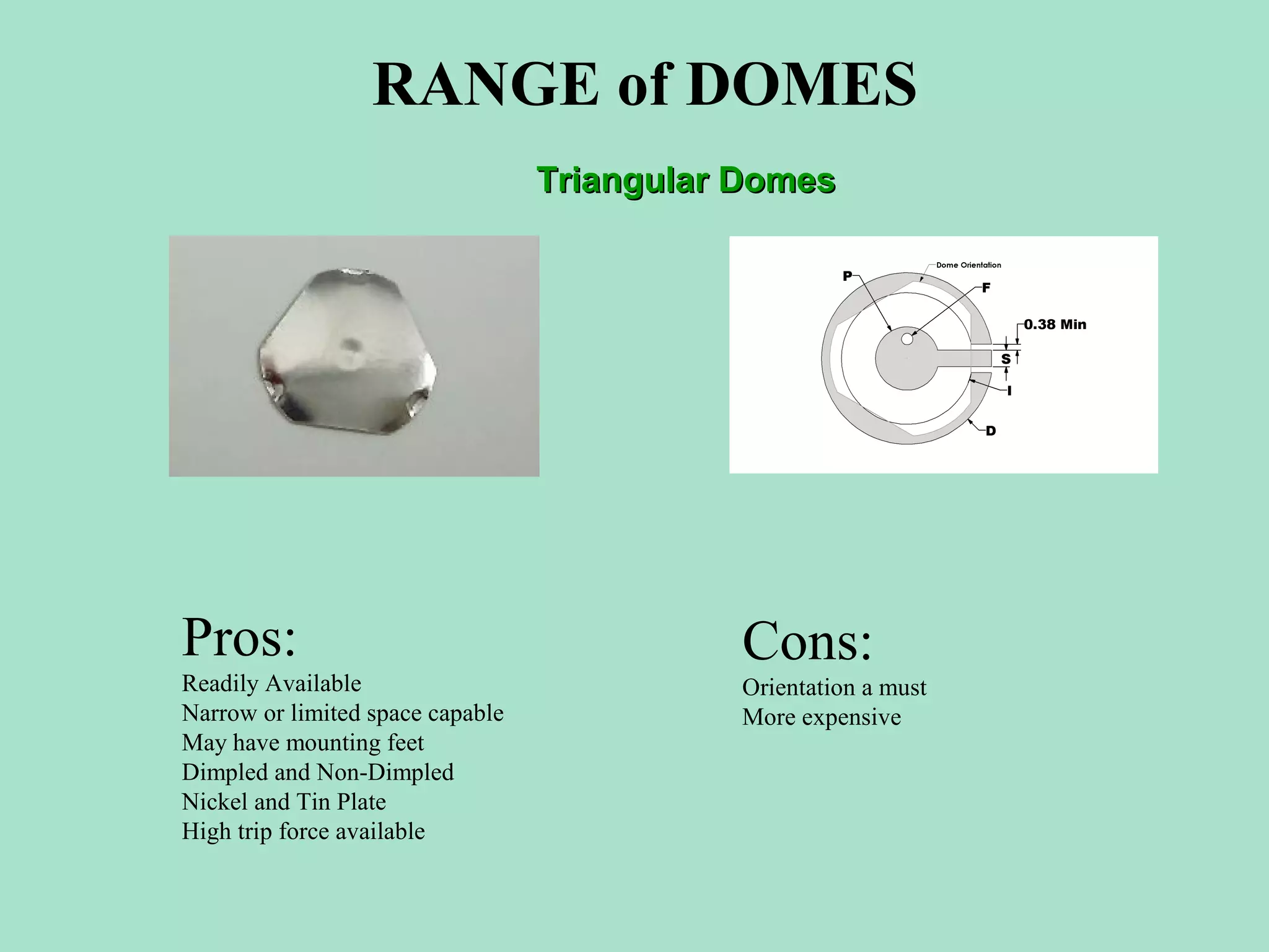 Tactile Metal Domes for Keypads | PPT