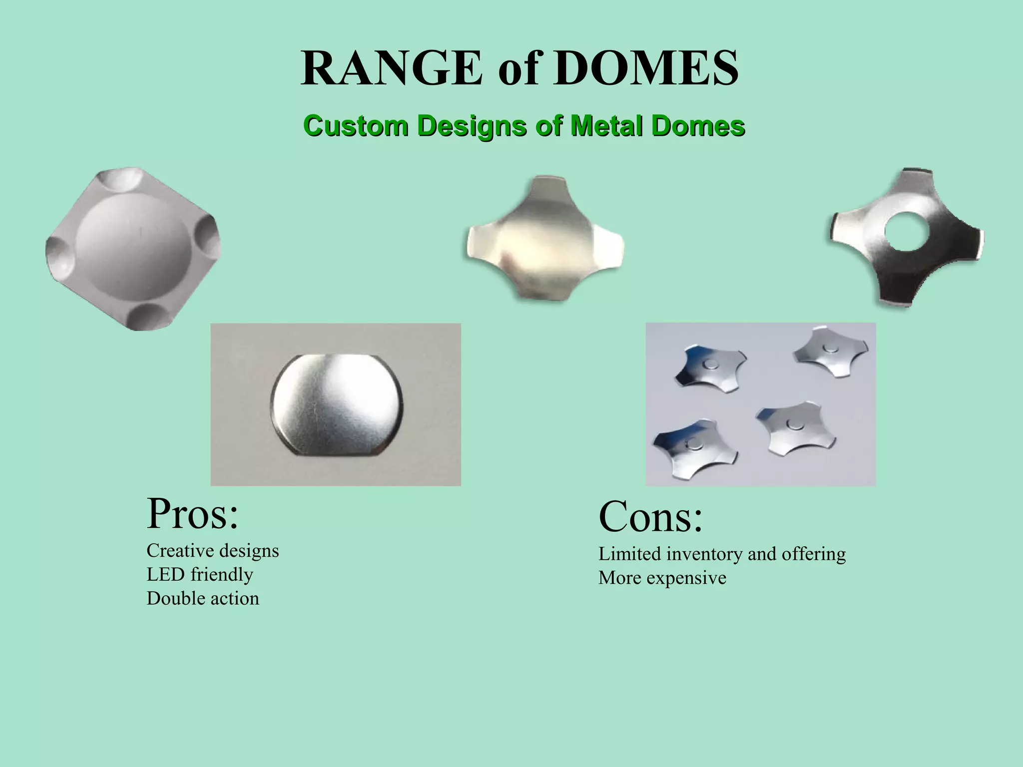 Tactile Metal Domes for Keypads | PPT