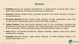 Presentation on Domes and Shells (Structures) | PPTX