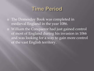 Domesday book | PPTX