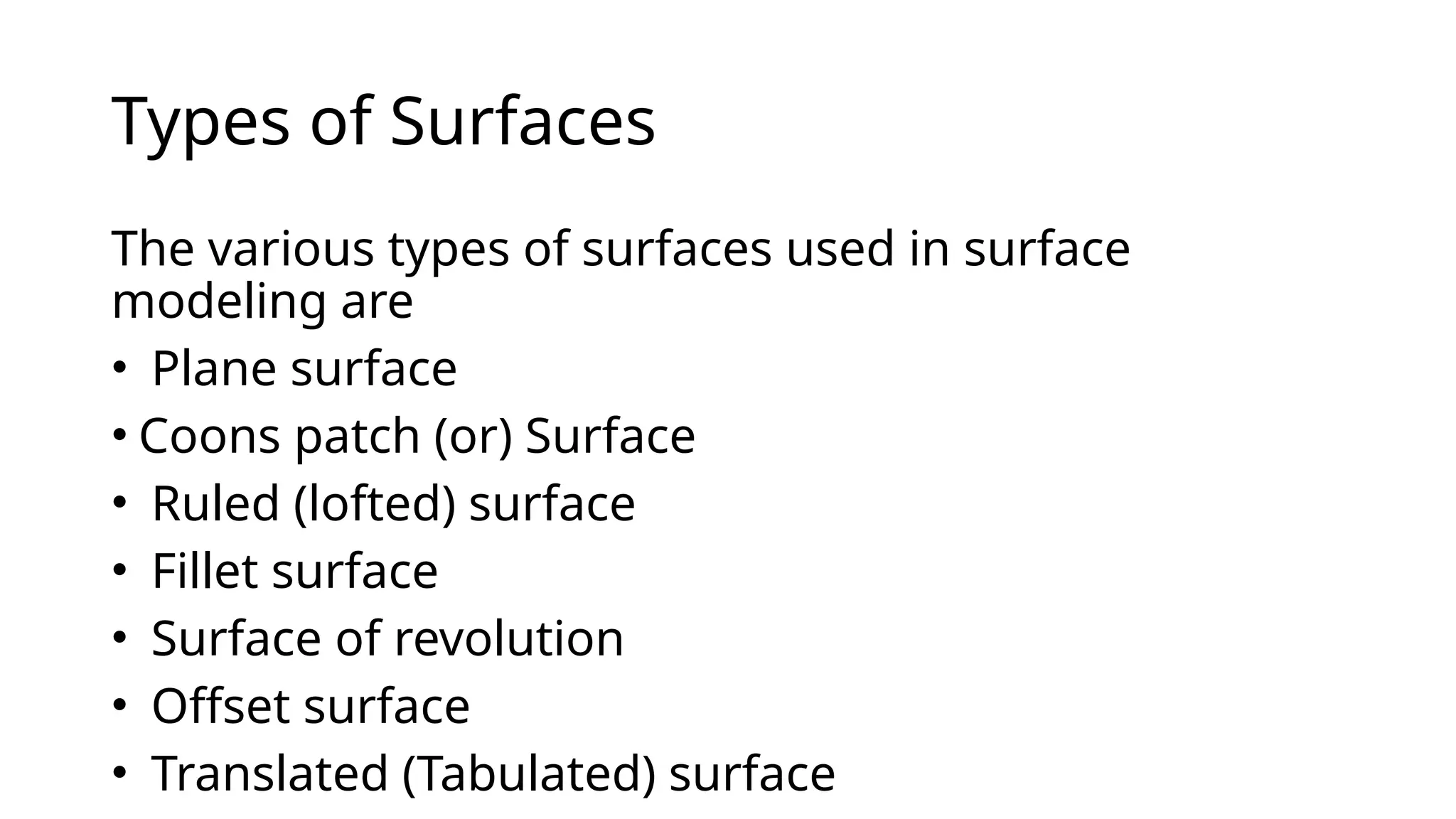 Product cycle and surface modeling .pptx