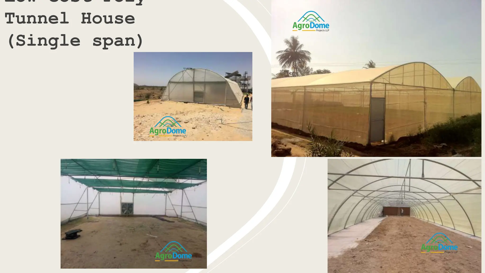 Dome shaped polyhouse agricultural greenhouse.pptx