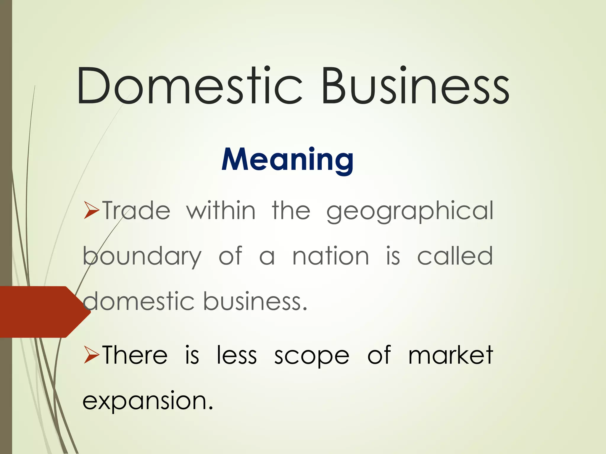 Domestic and international trade by Mohd Shahnawaz | PDF