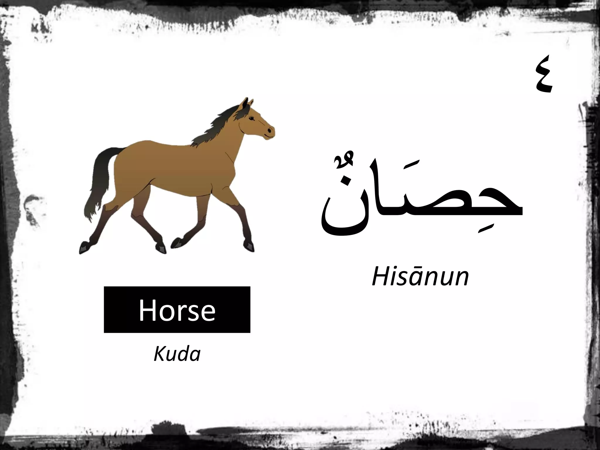 BAHASA ARAB - Haiwan Peliharaan (Domestic Animals) | PDF