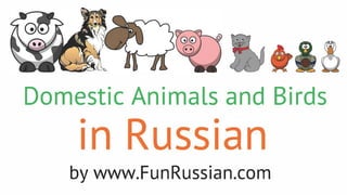 Learn Russian: Farm Animals | PDF