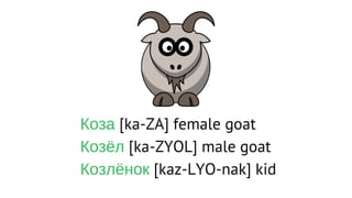 Learn Russian: Farm Animals | PDF | Birds | Pets
